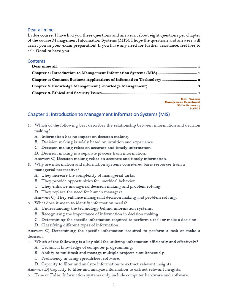 Mock Exam Mis Pdf Information Security Information