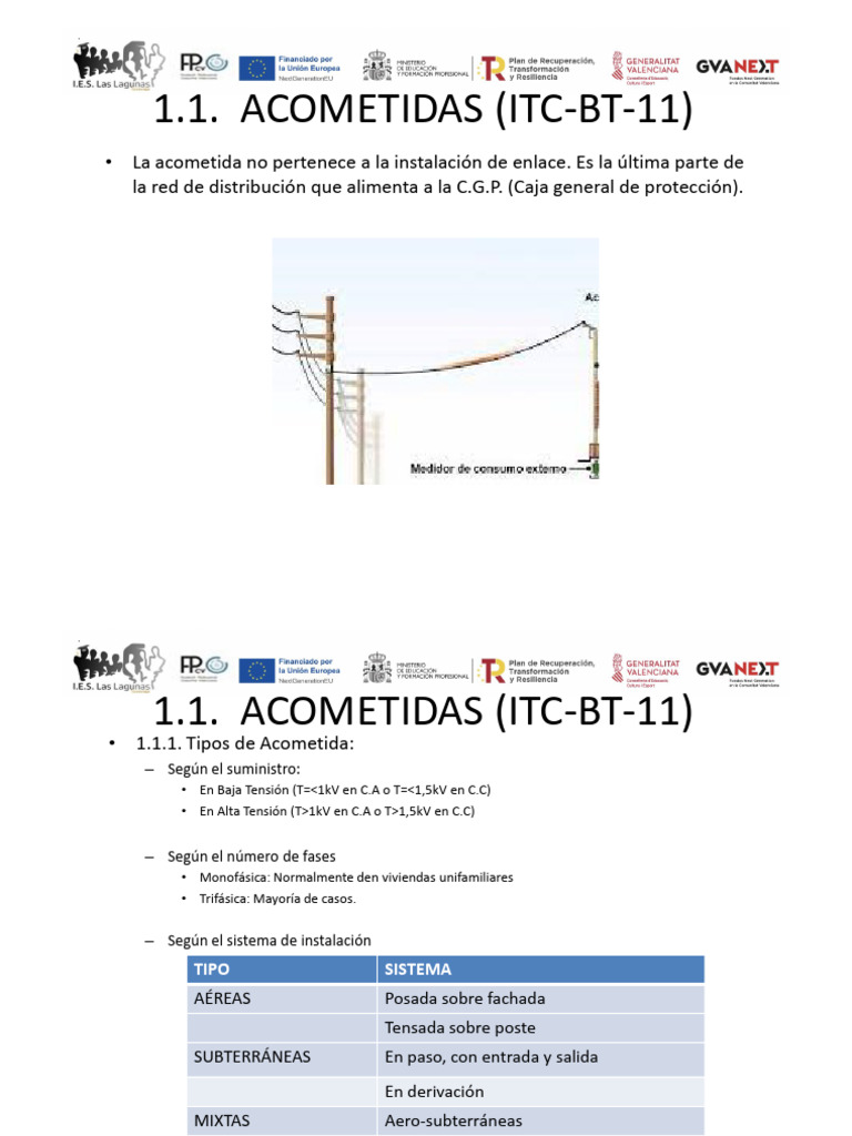 Acometida Aérea Tensada sobre Poste | PDF | Electricidad | Ingenieria ...