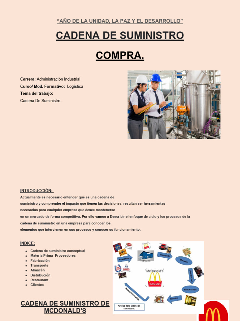 Cadena de suministro | PDF