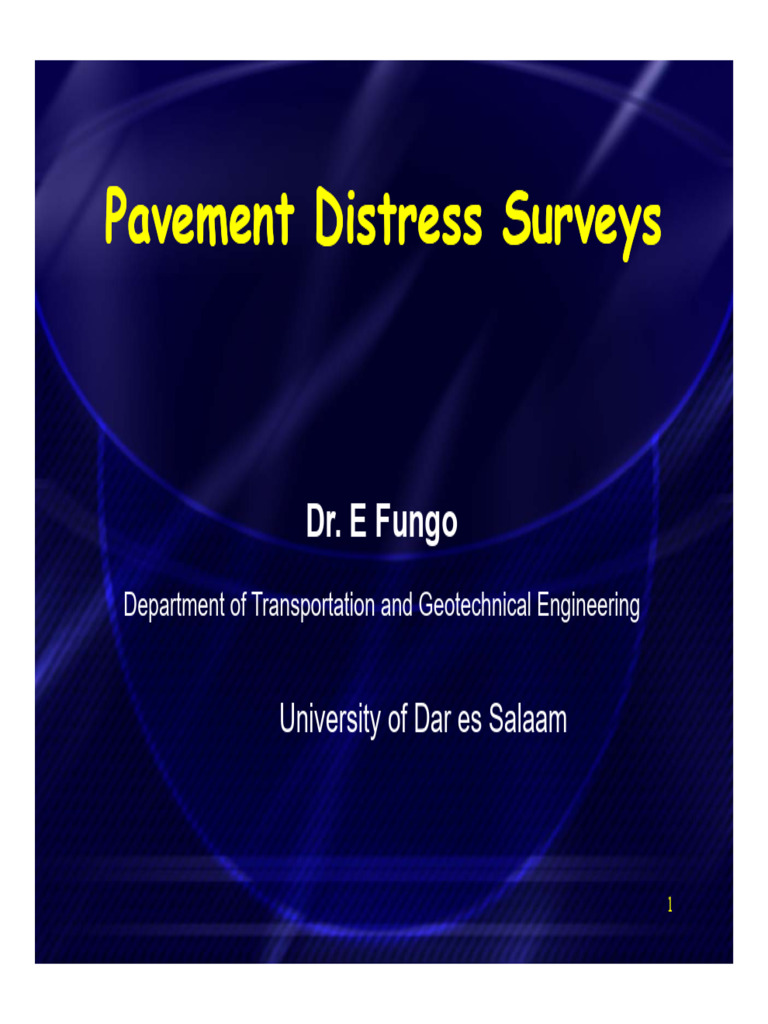 Lecture 13 - Pavement Distress & Maintenance - Distress Survey | PDF ...