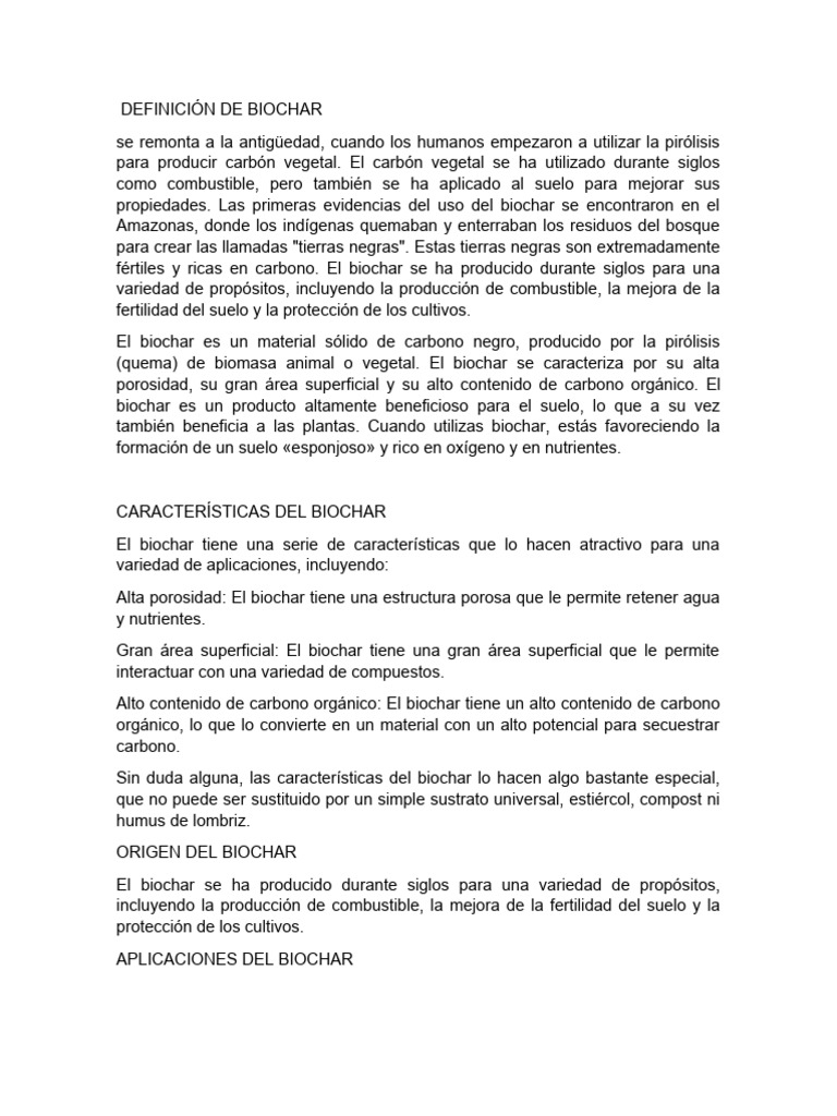 Bio Char | PDF