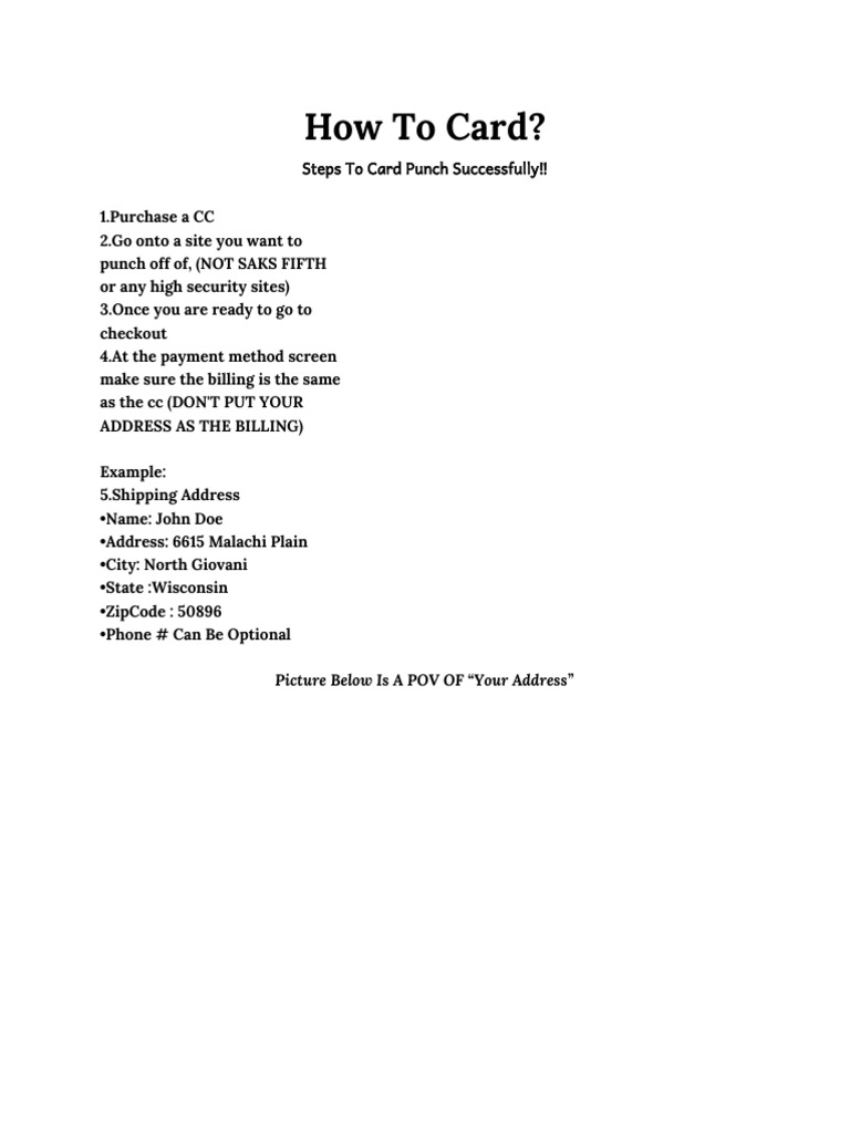 How To Use A CC | PDF