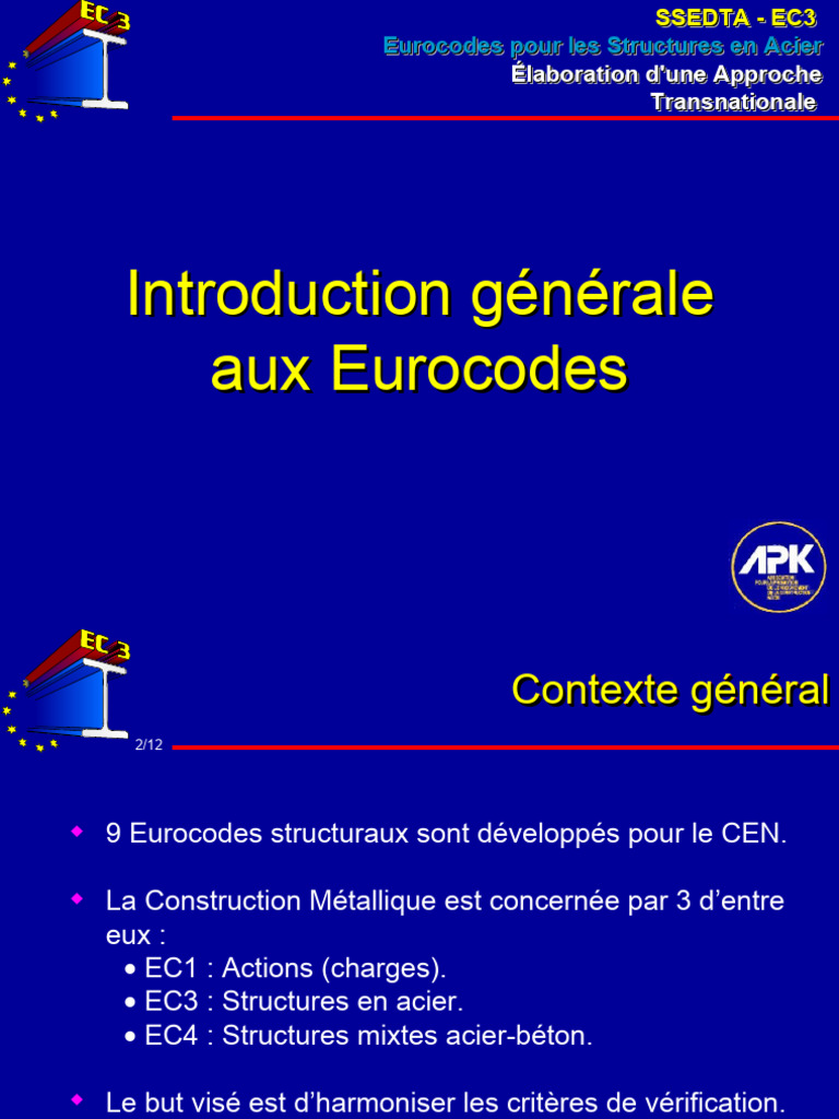 Introduction Générale Aux Eurocodes | PDF