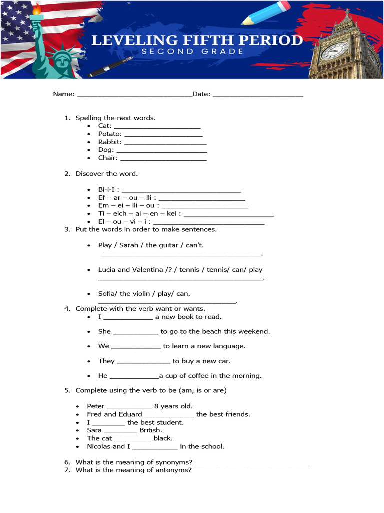 English Language Practice Worksheet | PDF