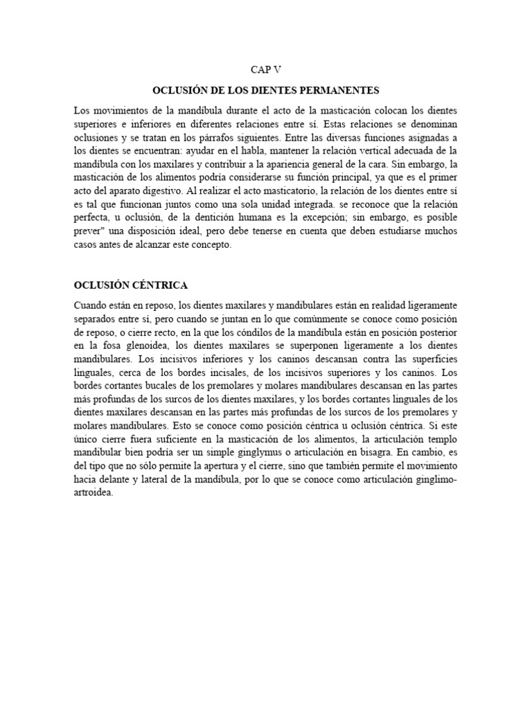 Cap V | PDF | Boca | Anatomia dental