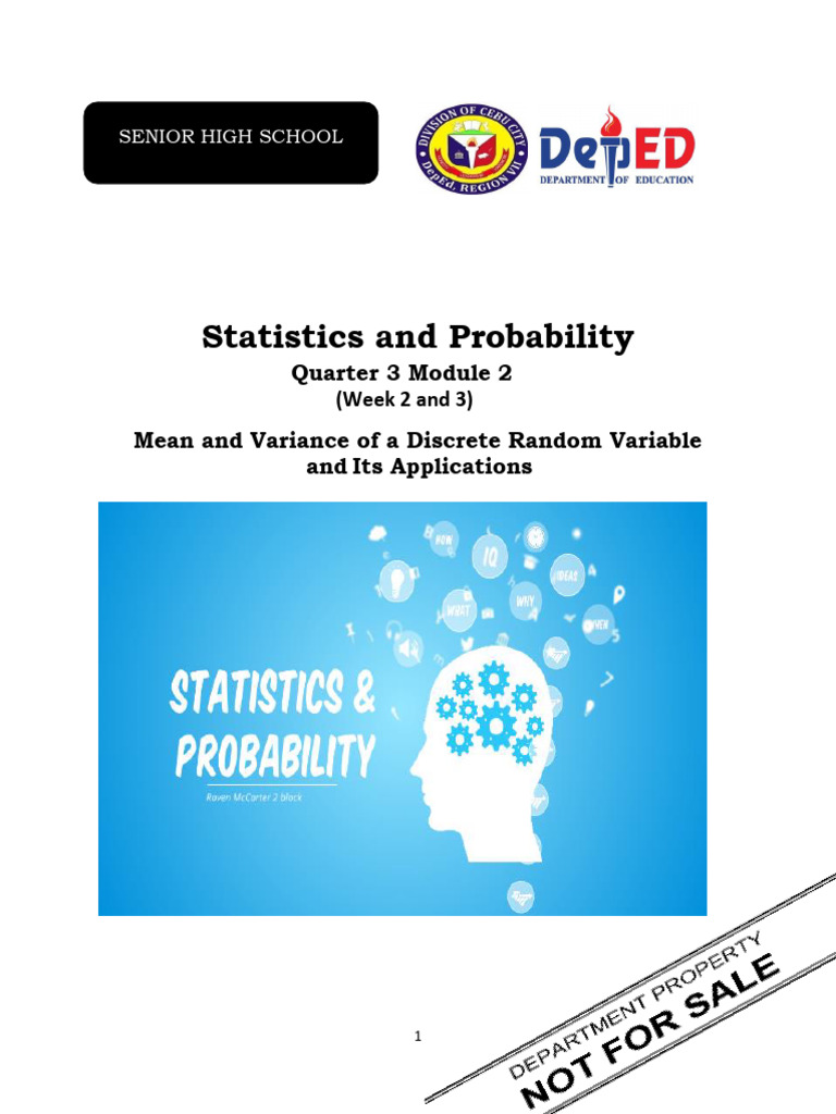 Stat Prob - Q3 - Week 2 3 - Module 2 - Mean and Variance - For Reproduction | PDF | Variance ...
