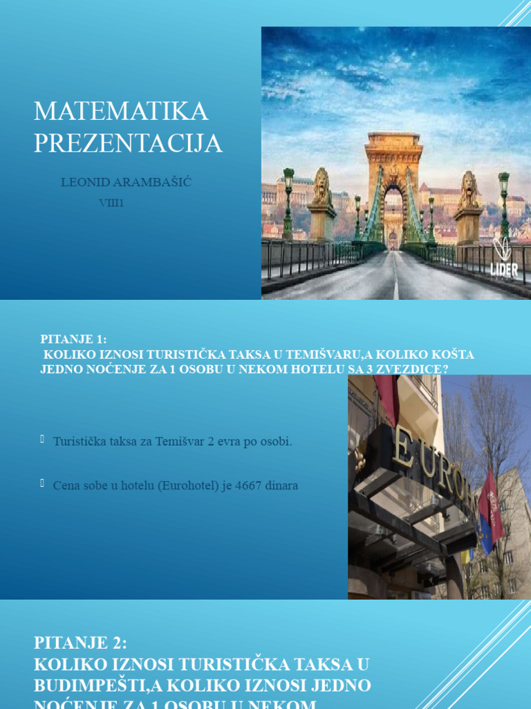 Matematika Prezentacija | PDF