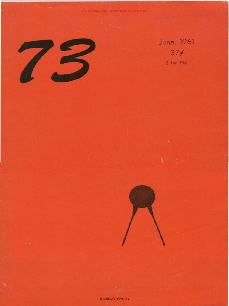 73 Magazine 1961-06 | PDF | Amplifier | Electrical Equipment
