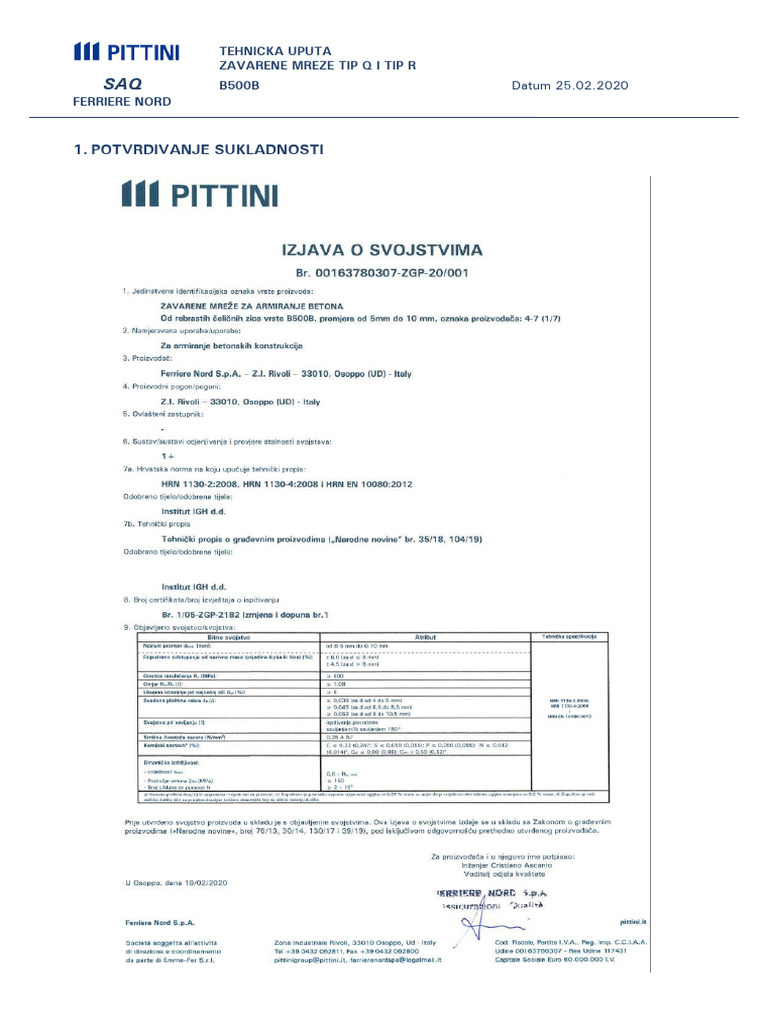Tehnicka Uputa Mreze b500b Rev5-Novo - Kopija | PDF