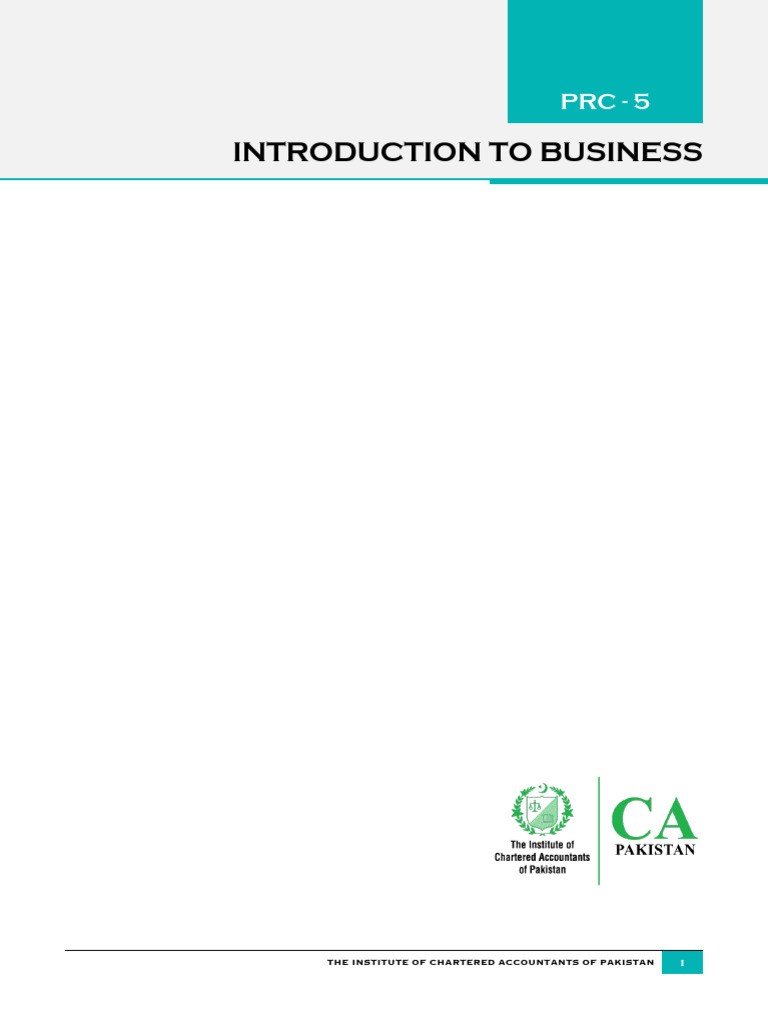 PRC-5: Introduction to Business Guide | PDF | Loans | Stocks