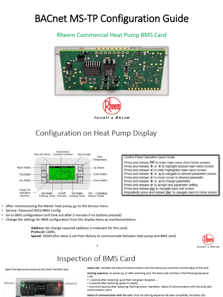 BACnet MS TP Configuration Guide PN50032 Rev A Mar 2020 | PDF ...