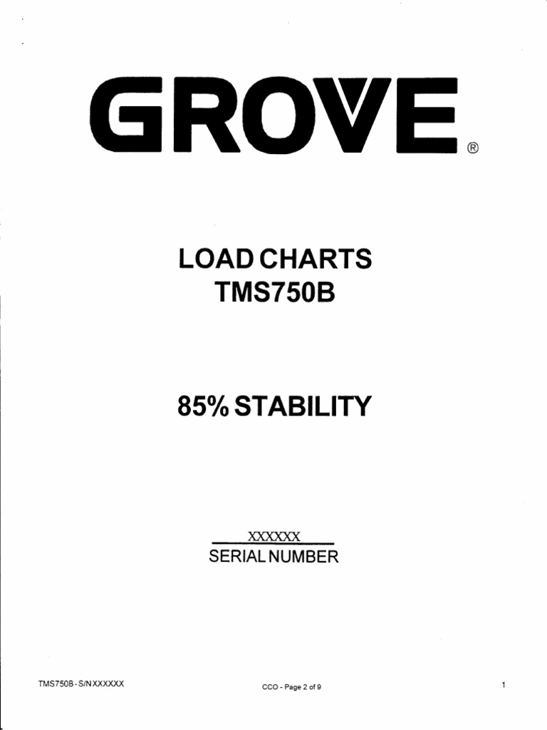 TMS700B Load Chart Guidelines | PDF | Crane (Machine) | Vehicles