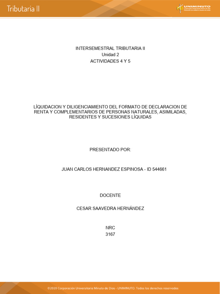Activdad 4 y 5 Marcos de La Pena Susa Naoria | PDF | Impuestos ...