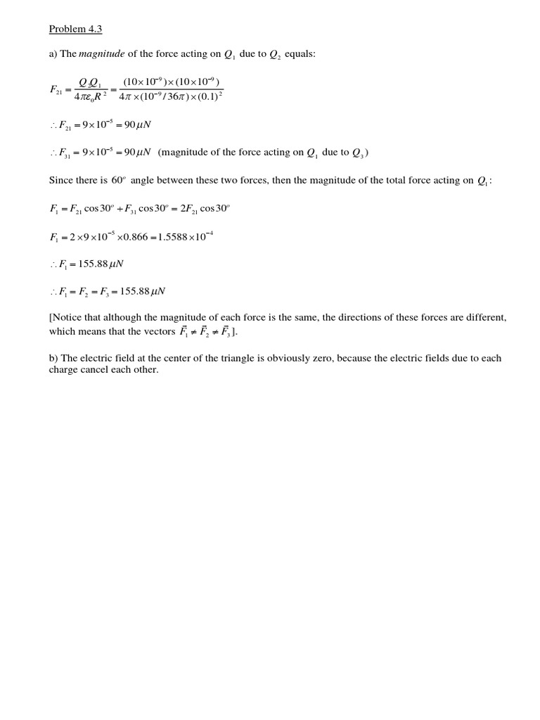 EE340__141__Dr_-Husain-A_-AlJamid__HW-1 | PDF | Geometry | Physics
