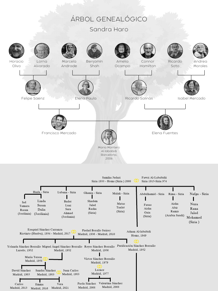 Beige Minimalist Lines Family Tree | PDF