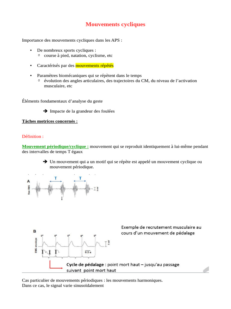 7 Mouvement Cyclique | PDF | Fréquence | Hertz