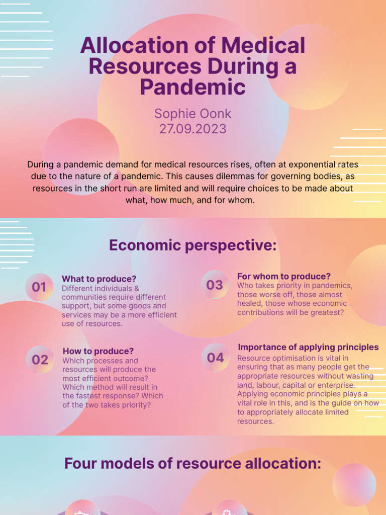 Allocation of Medical Resources During A Pandemic | PDF | Health Care ...