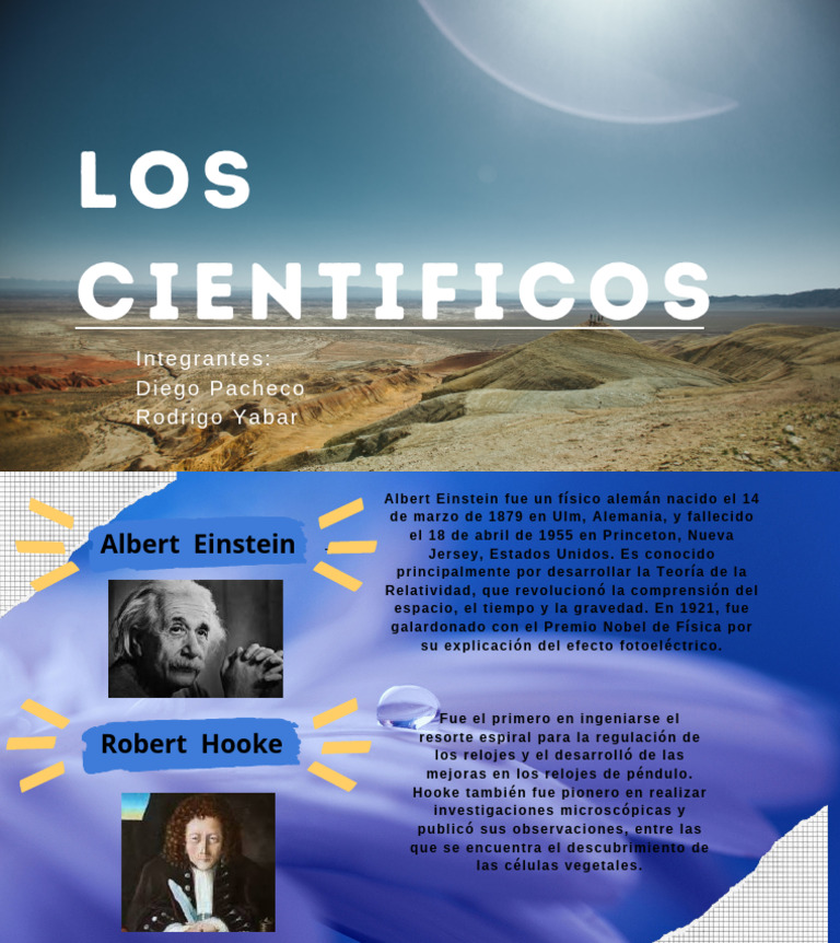 Einstein y Hooke: Pioneros de la Física | PDF | Ciencias sociales ...