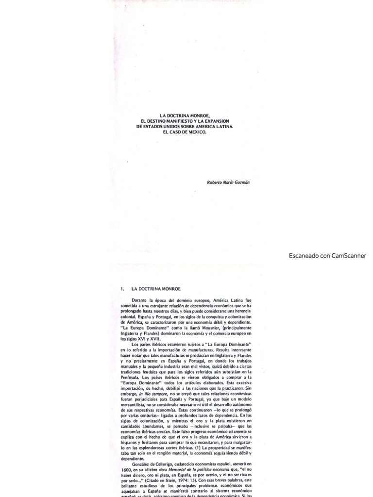 Doctrina Monroe | PDF