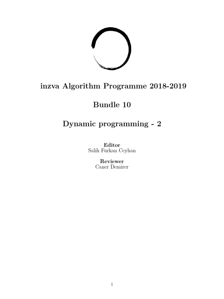 Dynamic Programming Techniques | PDF
