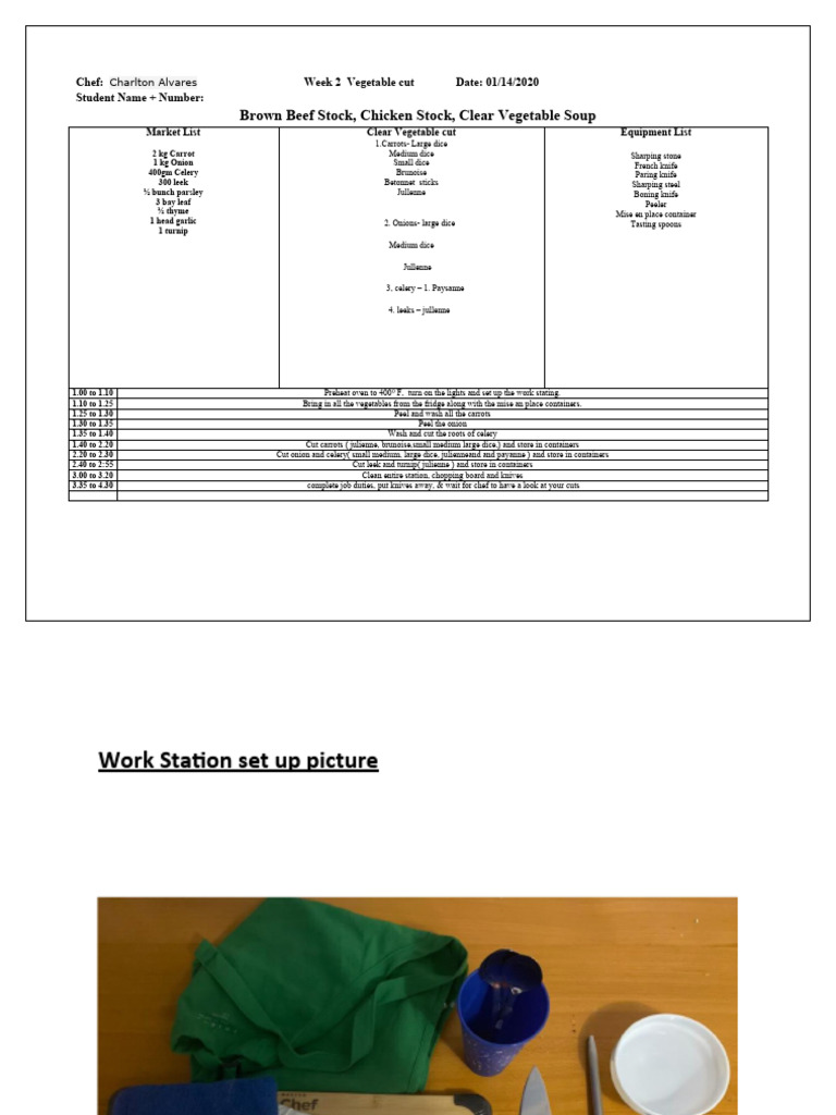 Culinary Foundations: Vegetable Cuts | PDF | Knife | Stock (Food)