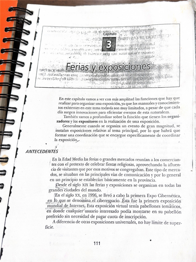 Capítulo 3 Férias y Exposiciones | PDF