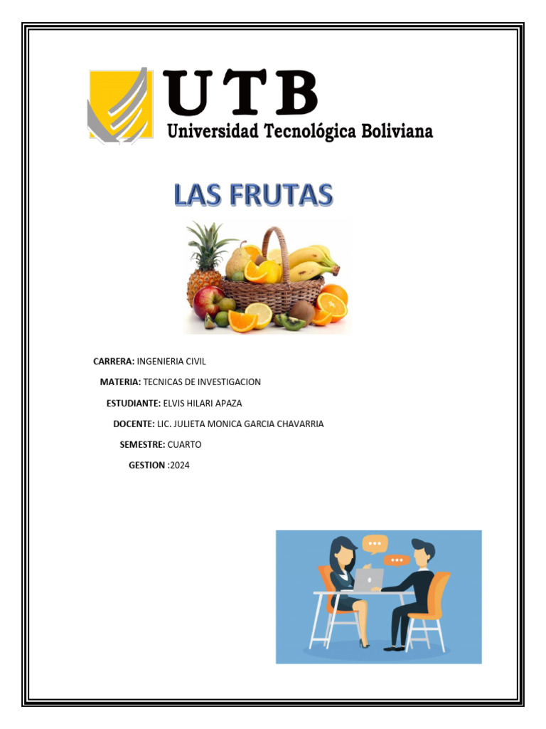 Las Frutas | PDF | Fruta | Vitamina