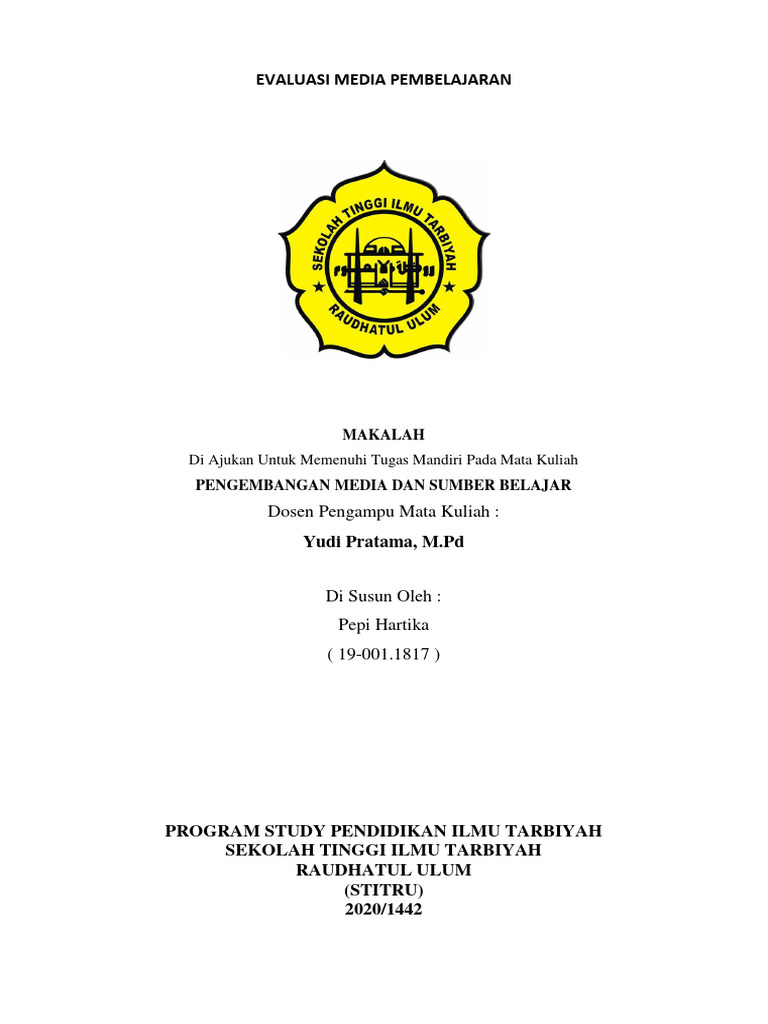 Makalah Evaluasi Pembelajaran | PDF