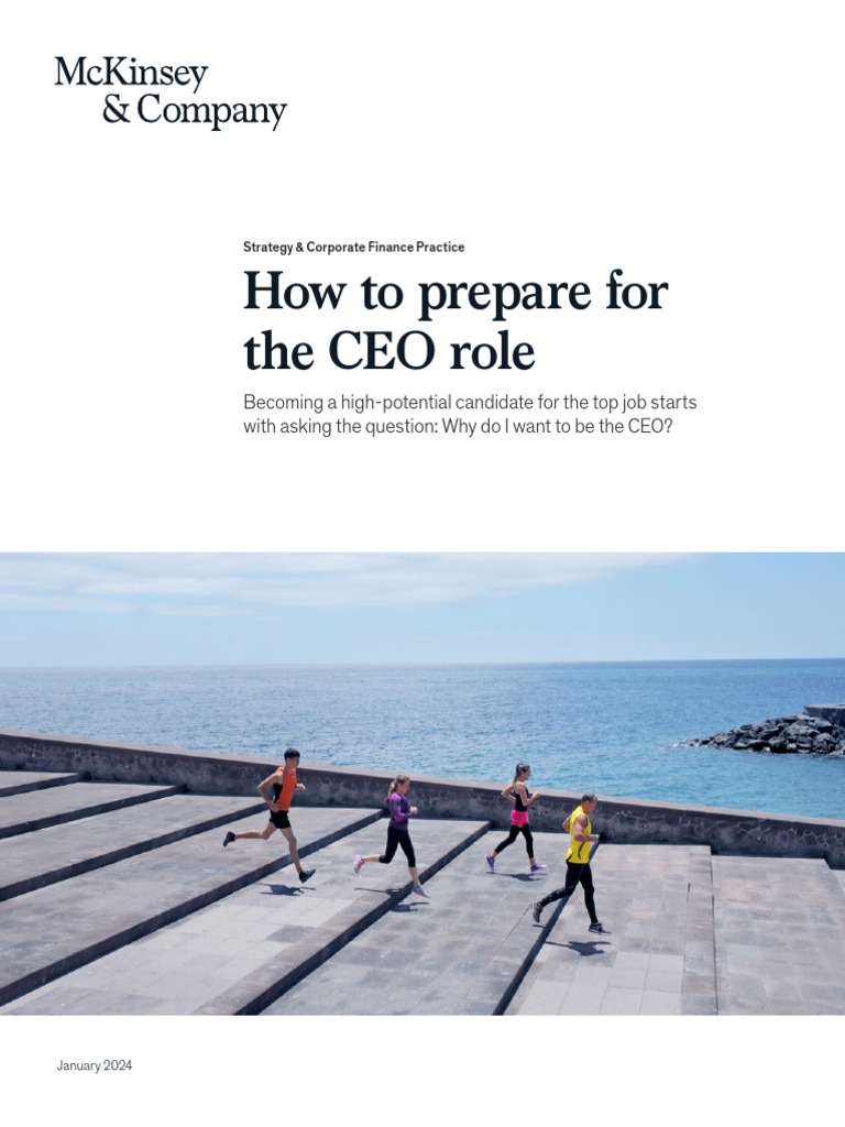 Preparing for the CEO Role | PDF