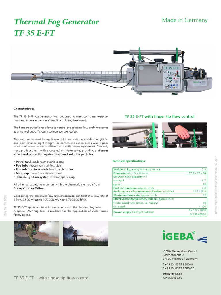 TF35E FT Leaflet | PDF | Combustion