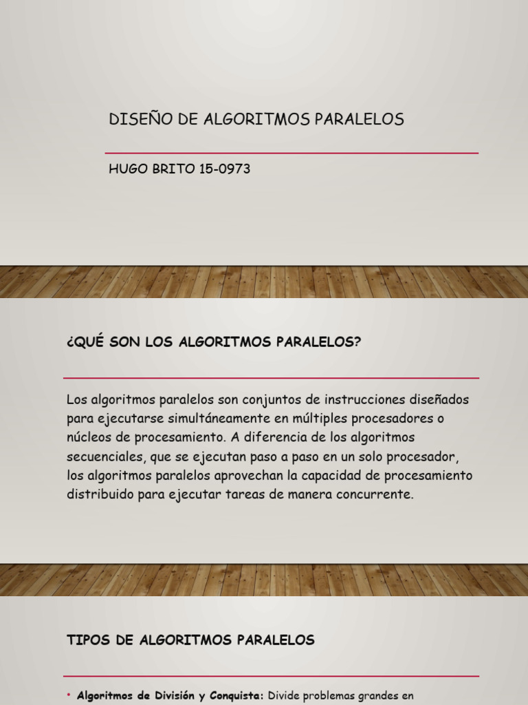 Diseño de Algoritmos Paralelos | PDF | Simulación | Unidad Central de ...