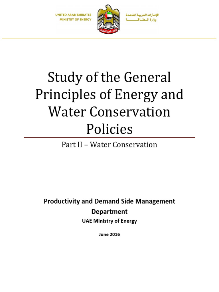 Study of The Principles of Water Conservation Part 2 - Final | PDF ...