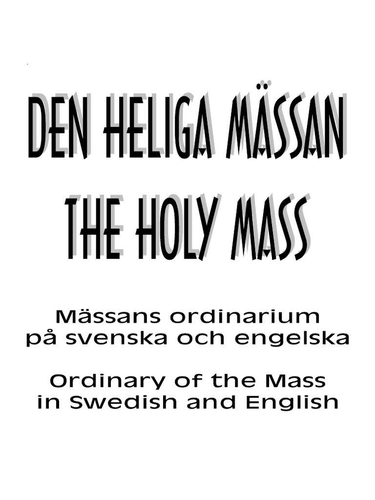 Swedish Catholic Church | PDF