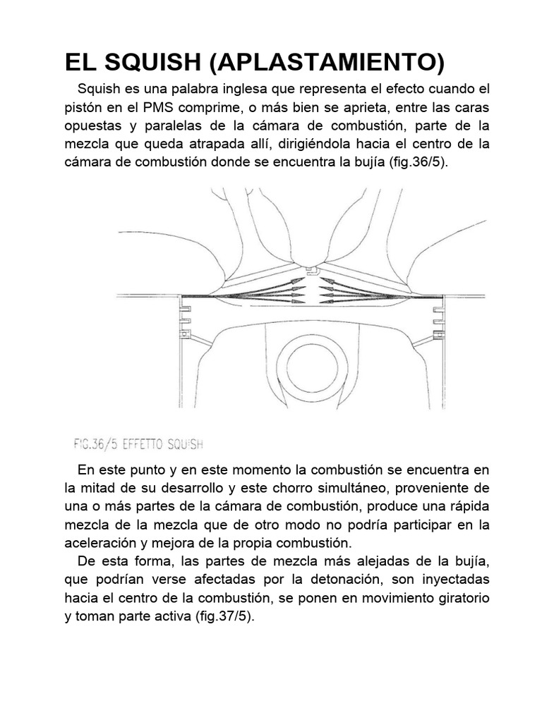 El Squish | PDF | Pistón | Carburador