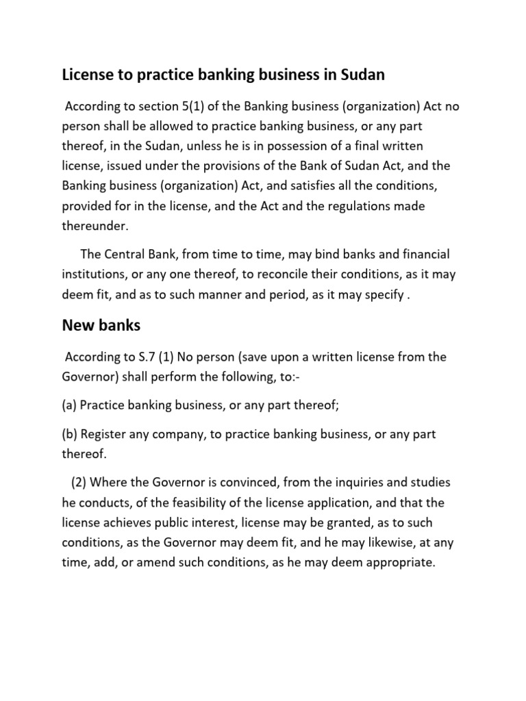 LEC2 | PDF | Banks | License