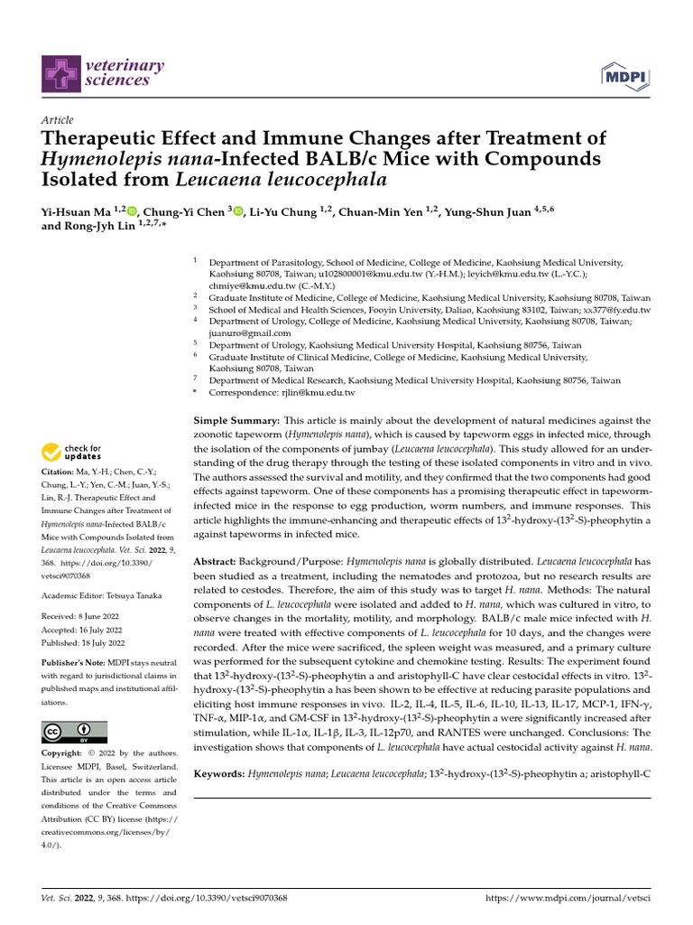 01 (2022) Therapeitic Effect and Immune Changes After Treatment of ...