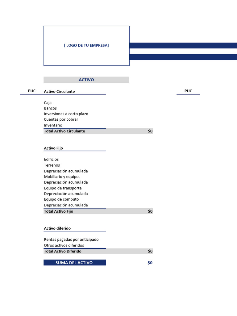Formato - de - Balance - General Modelo Empresas | Descargar gratis PDF ...