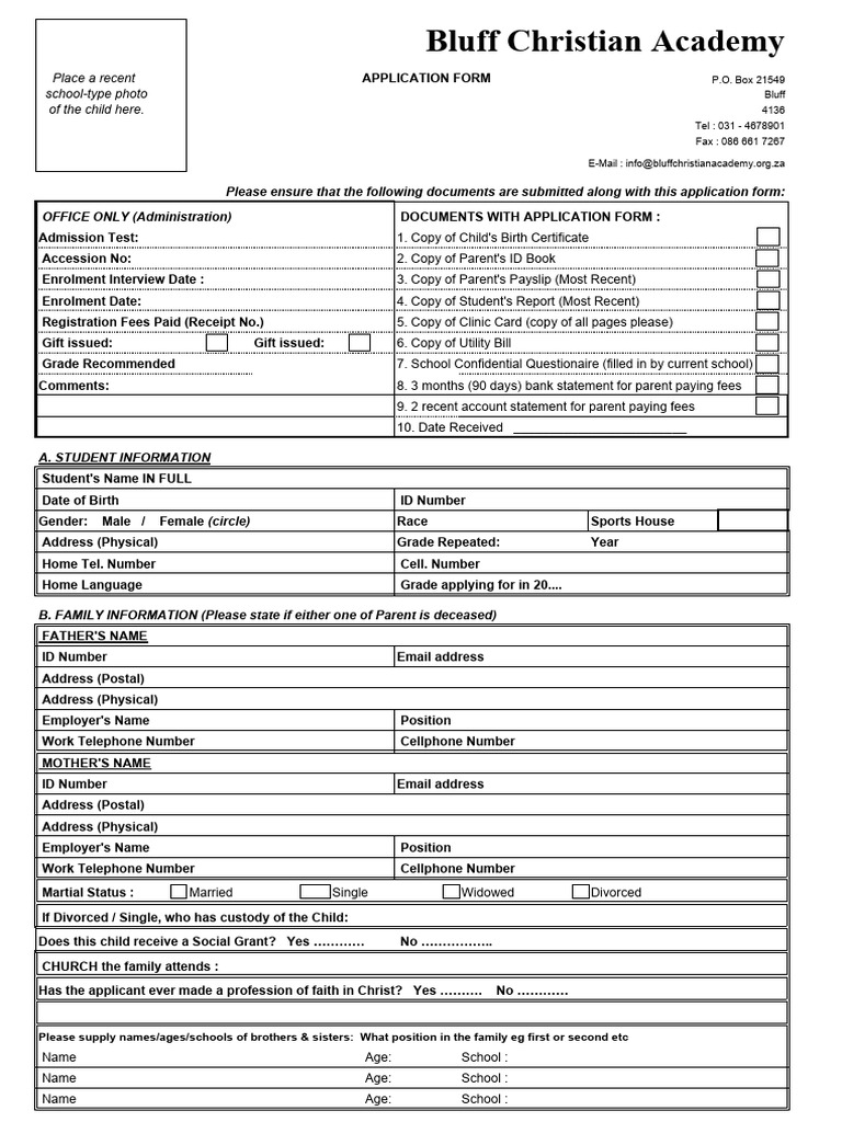 BCA Application Forms 2018 | PDF