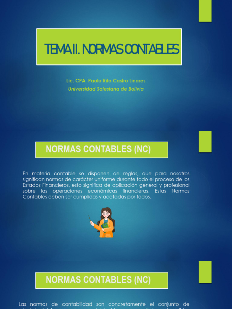 Tema Ii Normas Contables | PDF | Contabilidad | normas internacionales de INFORMACION FINANCIERA