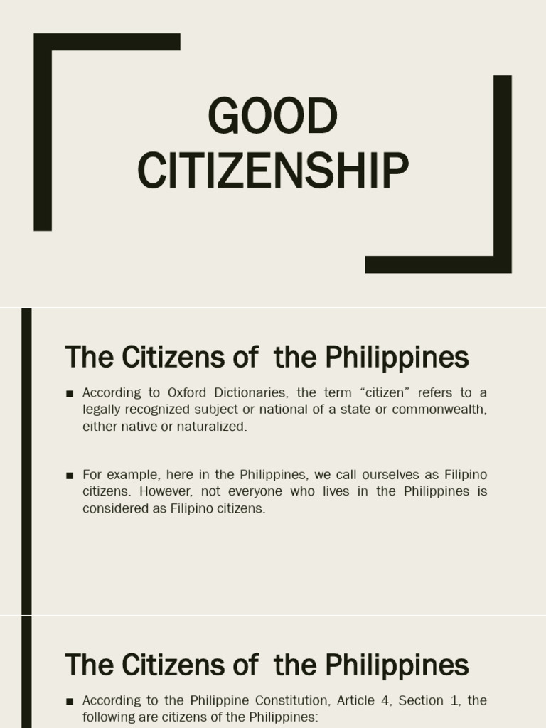 1-Good-Citizenship NSTP | PDF