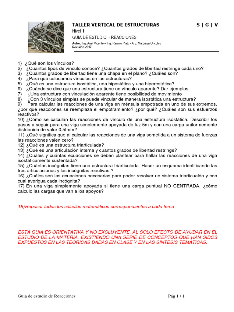 TPN ° 4 Guía de Estudio de REACCIONES 2017 (1340) | PDF