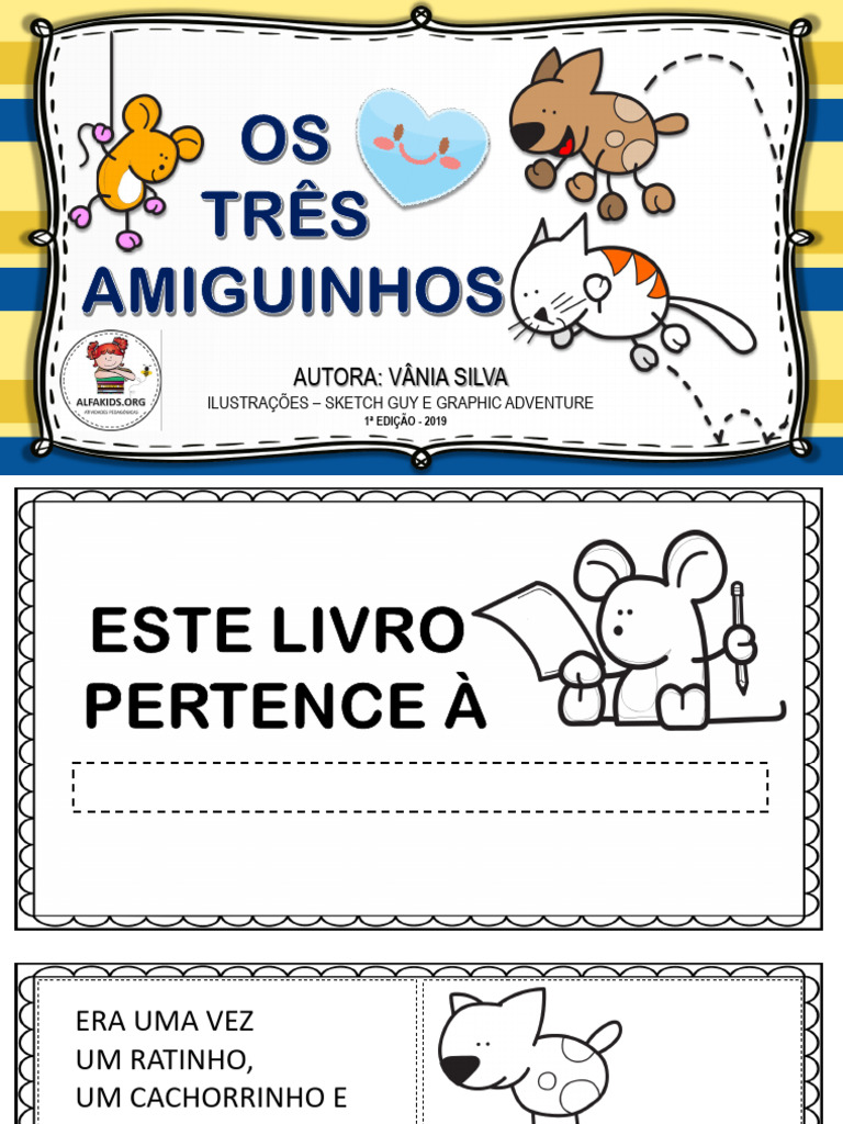 Livro Infantil Os 3 Amiguinhos Vania Silva | PDF