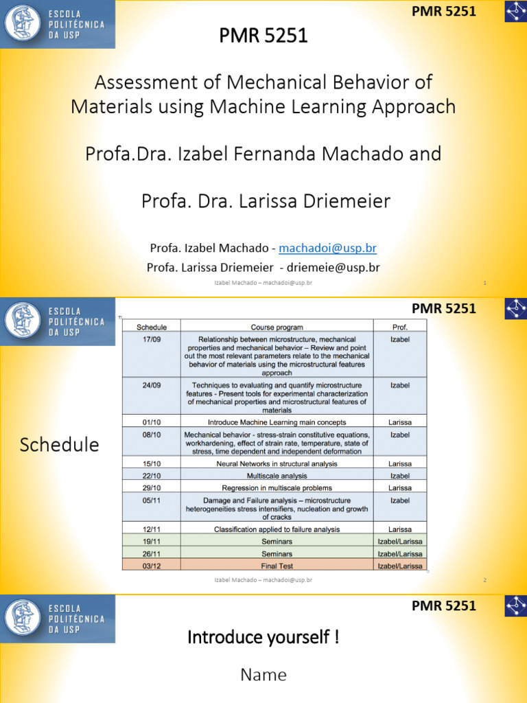 OK - MATERIAIS RESUMO USP - PMR 5251 - 2020 - Aula 1 | PDF | Hardness | Strength Of Materials