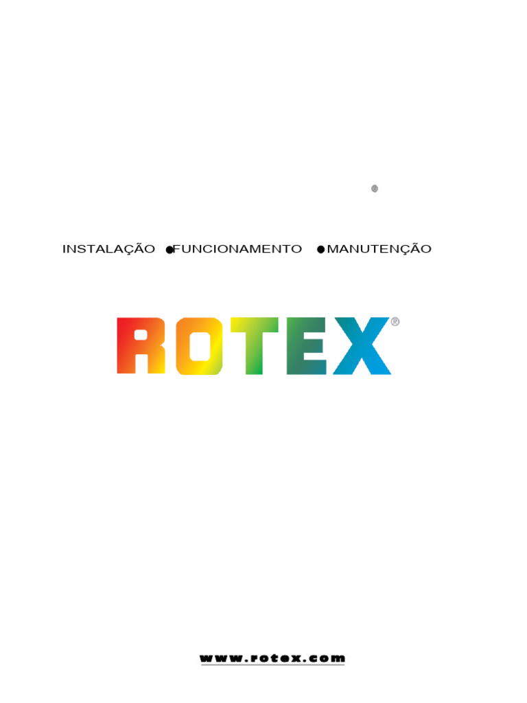 Rotex Manual - Port | PDF | Parafuso | Máquinas