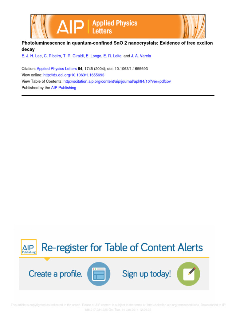 Paper-Fotolumisciencia en SnO2 QDs-Evidencia de Decaimiento de Un ... Paper-Fotolumisciencia en SnO2 QDs-Evidencia de Decaimiento de Un ...