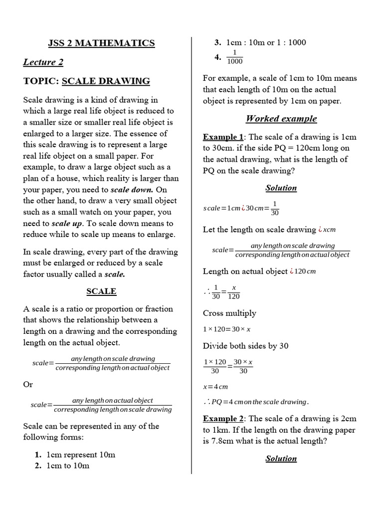 Scale Drawing 1 | PDF | Teaching Methods & Materials