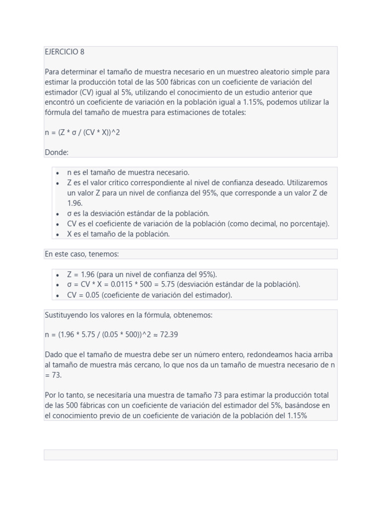MUESTREO | PDF | Estimador | Intervalo de confianza