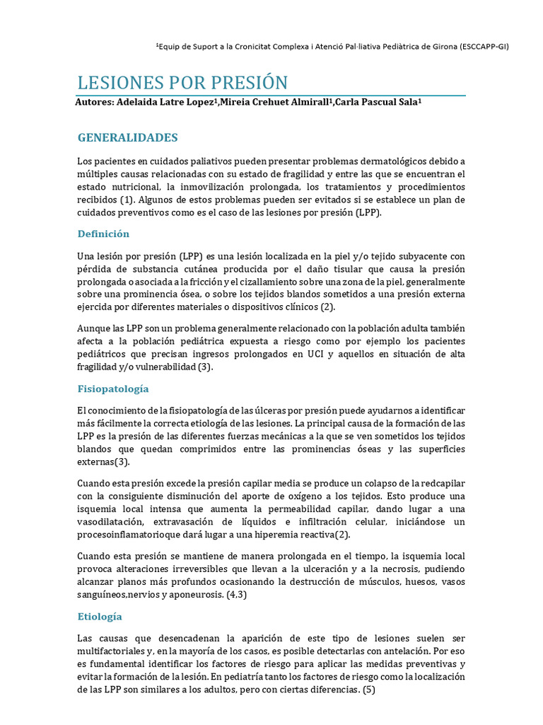 LPP Modificada Compressed | PDF | Herida | Medicina