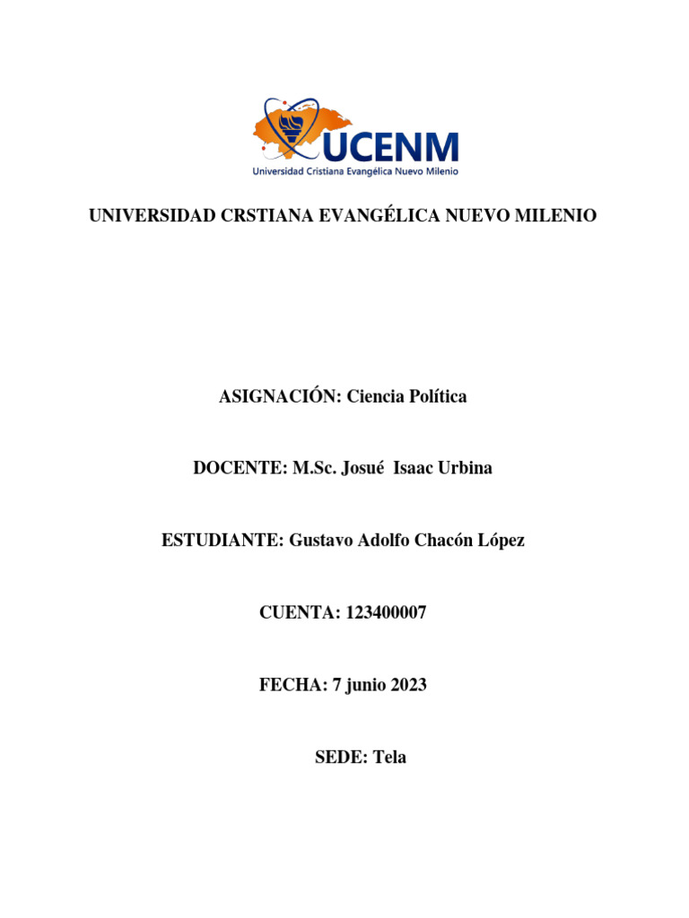 Hecho Politio y Proceso Politico - Ciencia Politica | PDF | Estado ...