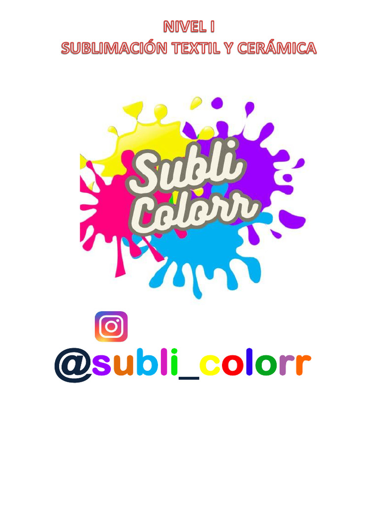 Guia de Subli Color Con Tabla de Temperaturas | PDF | Impresora ...